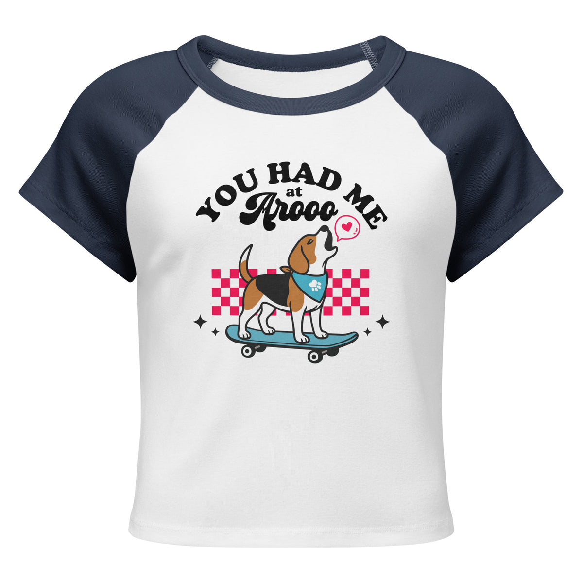 You Had Me At Arooo | Women’s micro rib raglan baby tee – Beagle ...