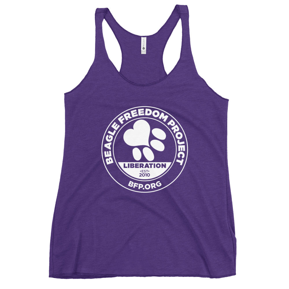BFP Stamp Logo Women's Racerback Tank – Beagle Freedom Project™