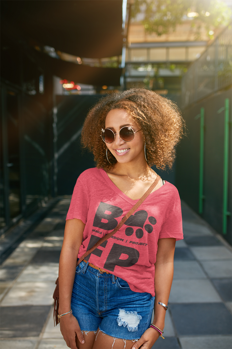 BFP Women's V-Neck T-Shirt – Beagle Freedom Project™