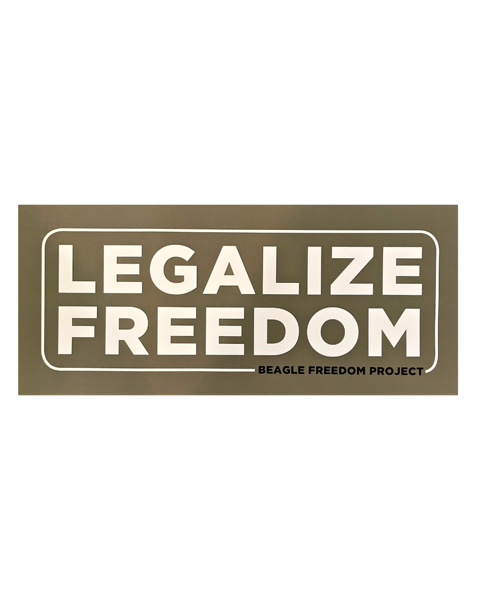 Bumper Sticker | Legalize Freedom – Beagle Freedom Project™